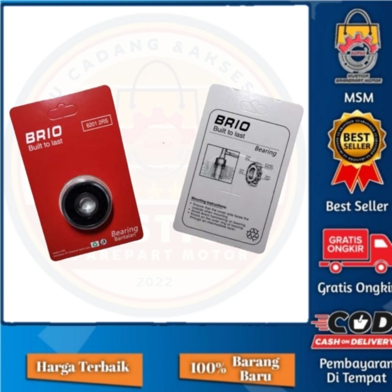 Jual Bearing / Lahar Bantalan Roda Ukuran 6301 2RS ( BRIO ) | Shopee Indonesia