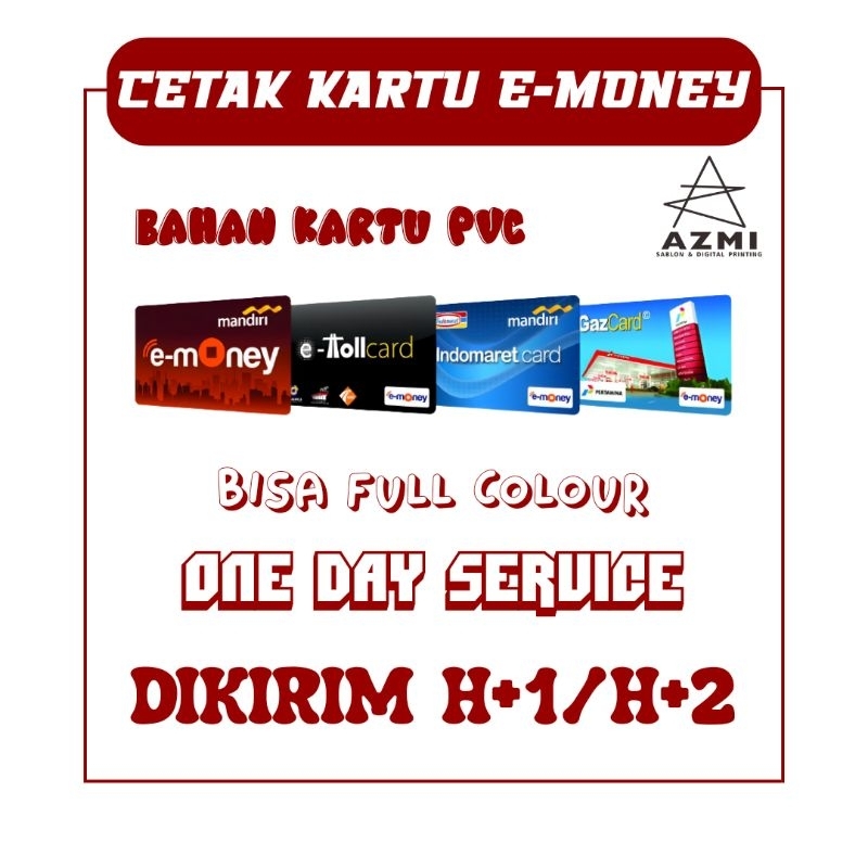Jual Cetak Custom Kartu e-money BRI Brizzi | Shopee Indonesia