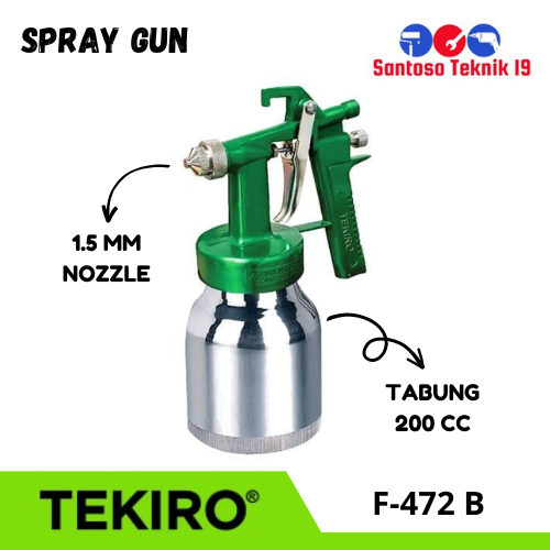 Jual Tekiro Spray Gun Tabung Bawah F-472 B Alat Semprot Cat | Shopee ...