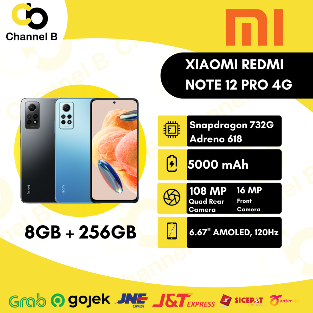 Jual Xiaomi Redmi Note 12 Pro 4G - Smartphone ( Ram 8GB / 256GB ...