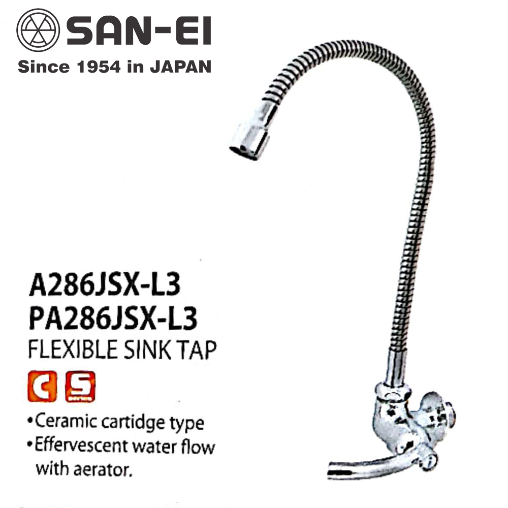 Jual San Ei Kran Dapur Kran fleksibel A286JSX L3 kran angsa A 286 JSX L3 | Shopee Indonesia