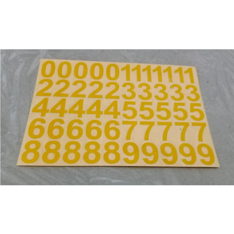 Jual STIKER KECIL CUTTING ANGKA STICKER CUTTING ANGKA | Shopee Indonesia