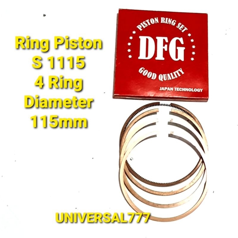Jual S1115 Ring Piston 4R Dongfeng S 1115 Diameter 115mm 115 mm Seher 4 Seker S-1115 Dong Feng ...