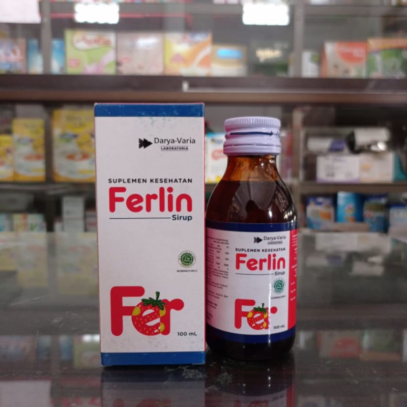 Jual FERLIN SIRUP RASA STRAWBERRY 100 ML | Shopee Indonesia