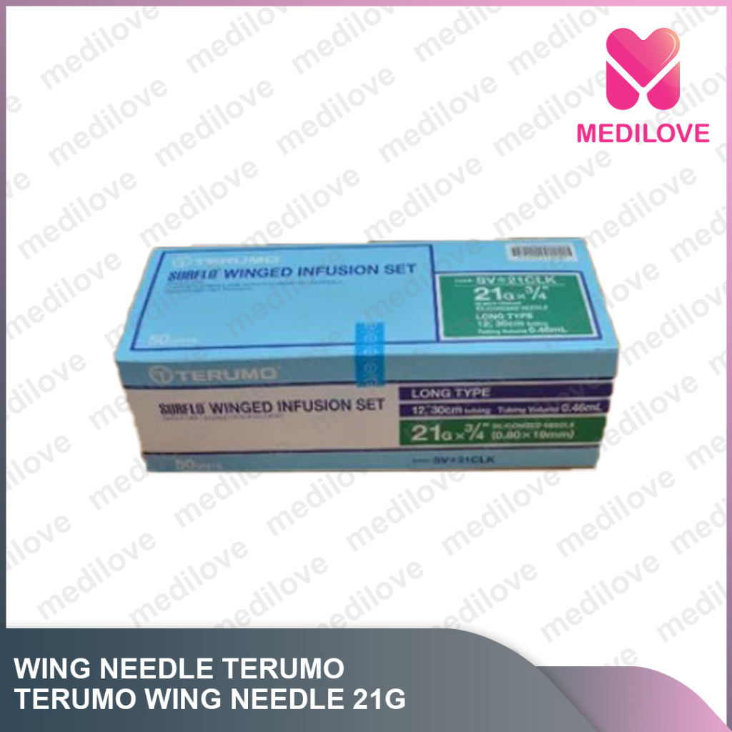 Jual Wing Needle Terumo / Infusion Set (ECER) 23G/25G/27G / Wing Needle Terumo / Infusion Set ...