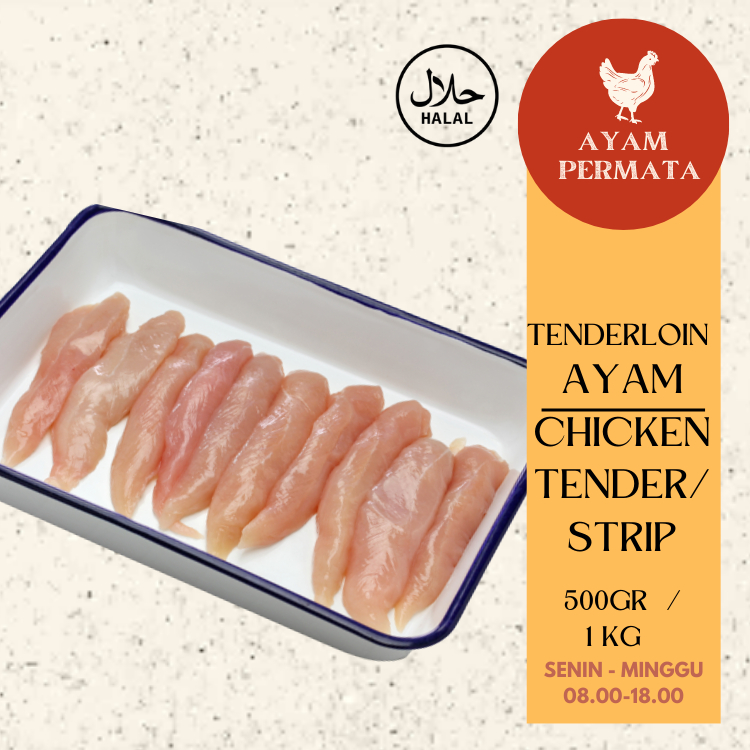 Jual Daging Ayam Fillet Dada Has Dalam Chicken Tenderloin Tender Strips ...
