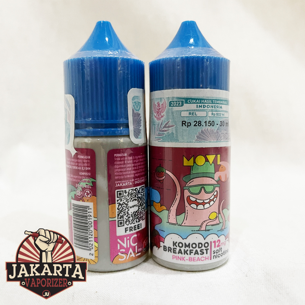 Jual [SALT] KOMODO BREAKFAST PINK BEACH 30ML 6MG 12MG 24MG 40MG SALTNIC ...