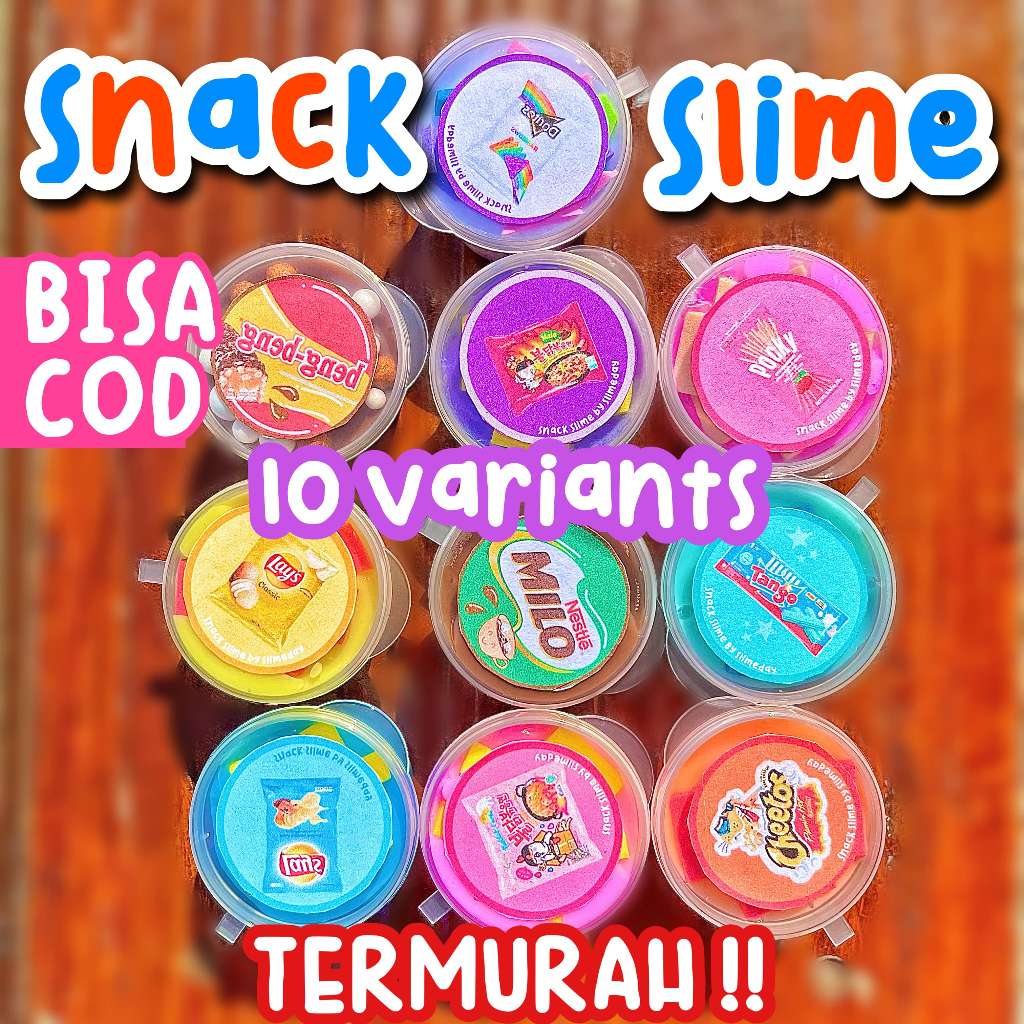 Jual [PROMO] PAKET SNACK SLIME ( 1 PAKET ISI 10 PCS ) TERMURAH | Shopee ...