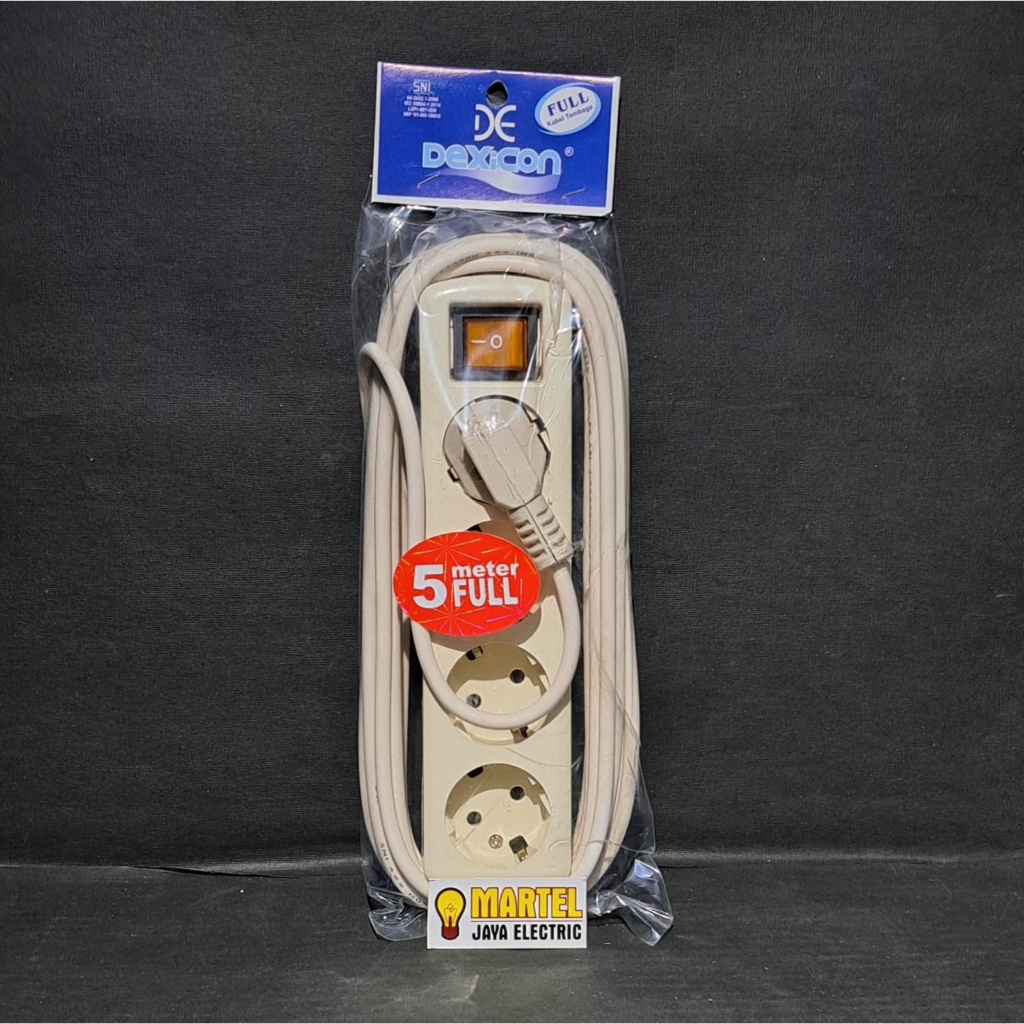 Jual Kabel roll / kabel extension 4 lubang 5 meter DEXICON | Shopee ...