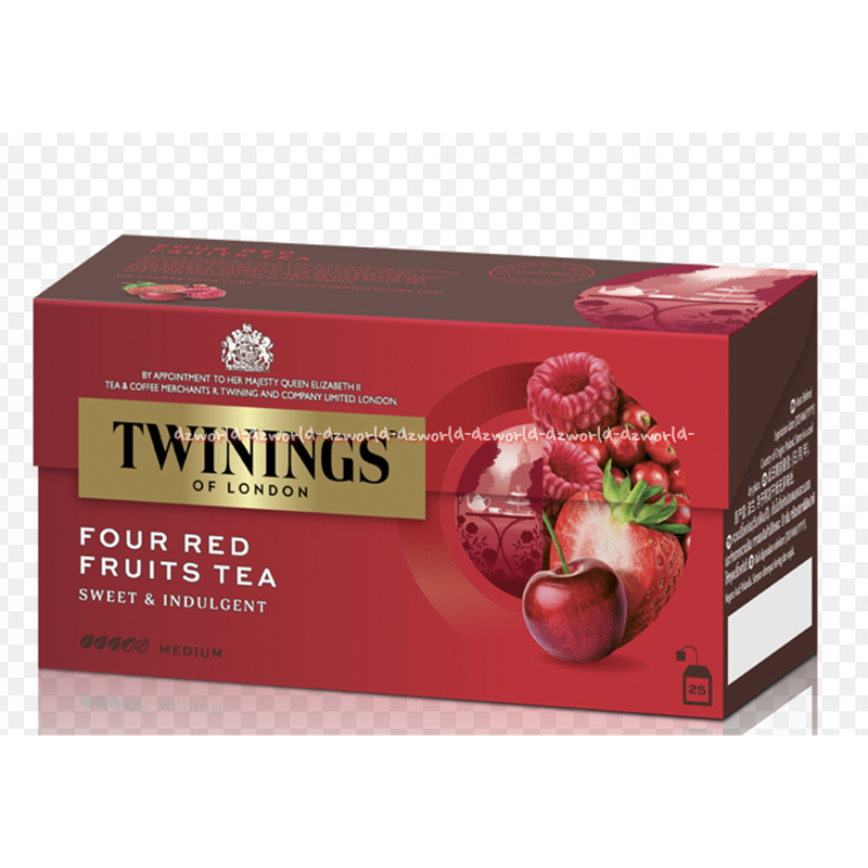 Jual Twinings Of London Four Red Fruits Tea Teh Aroma Buah isi 25bag ...