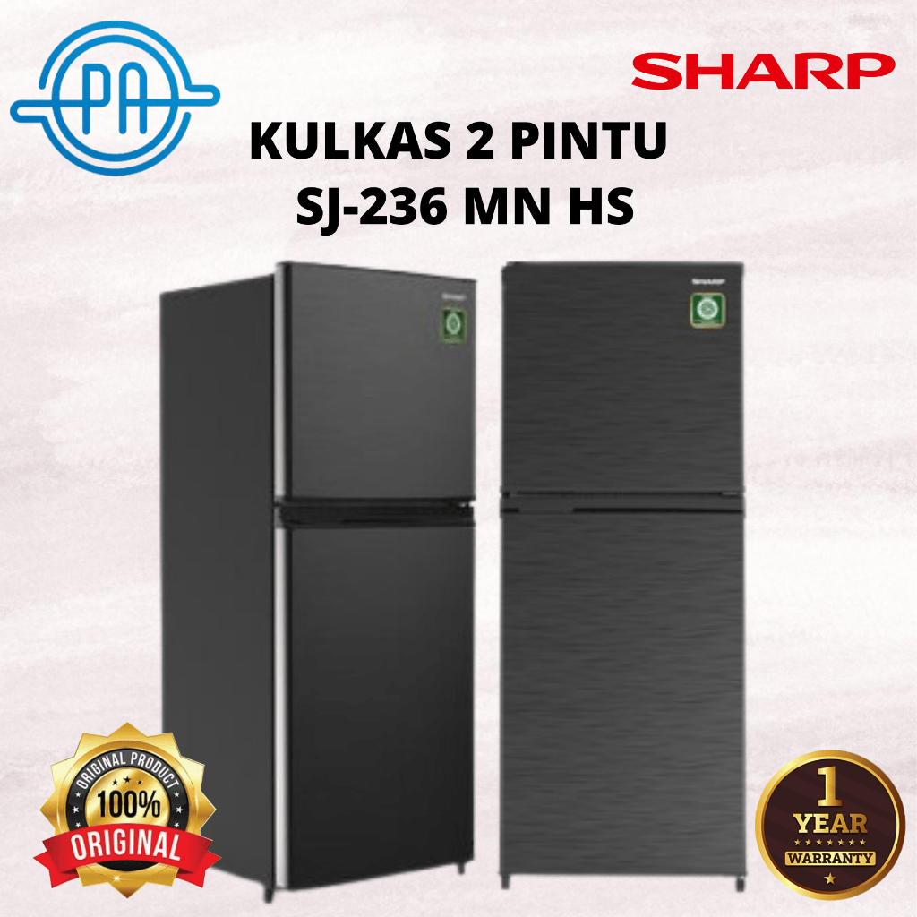 Jual KULKAS 2 PINTU LEMARI ES SHARP SJ 236 MN HS / SJ236MN - SJ 236 ...