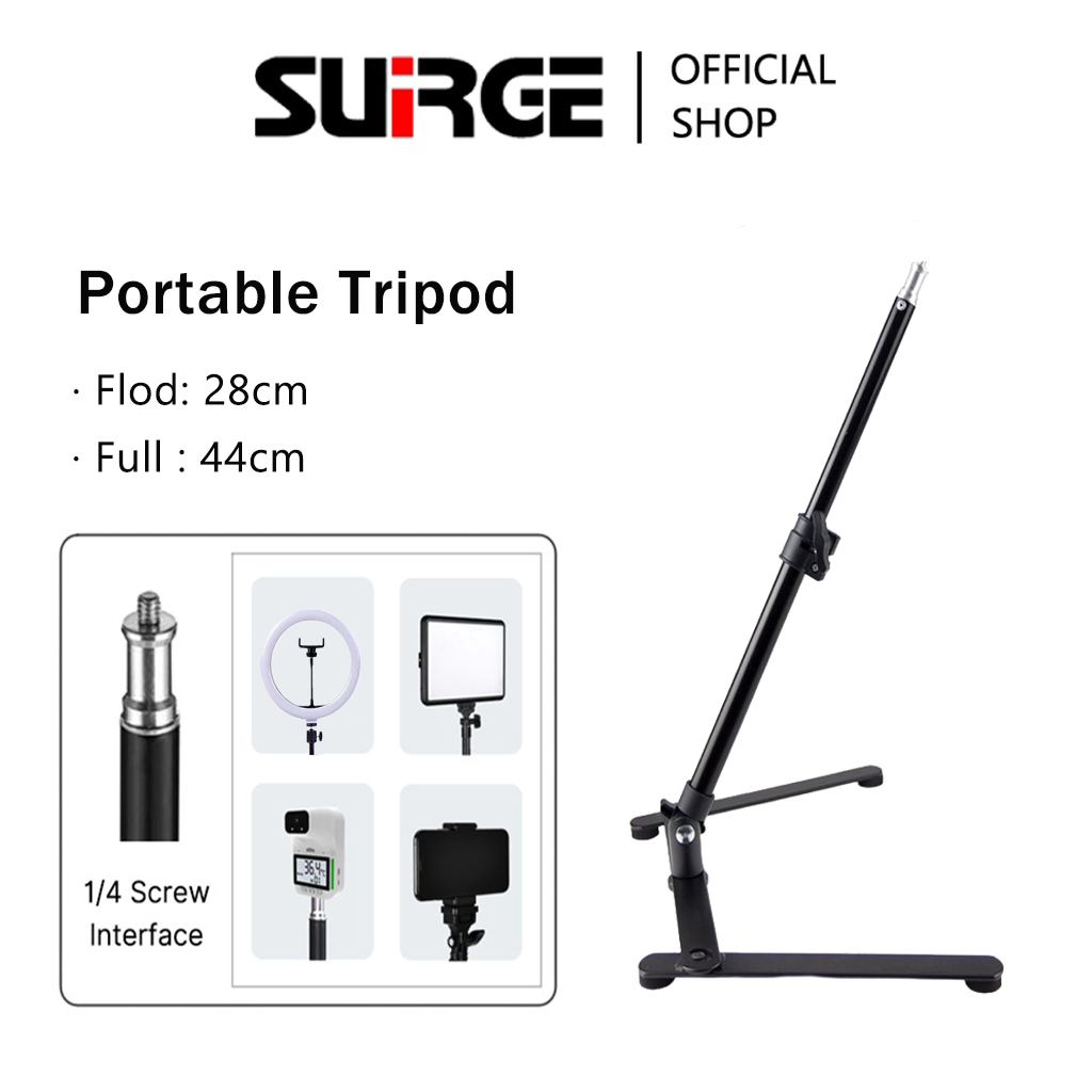 Jual SUIRGE Desktop Light Stands Overhead Bracket Tripod Kamera HP Flat ...