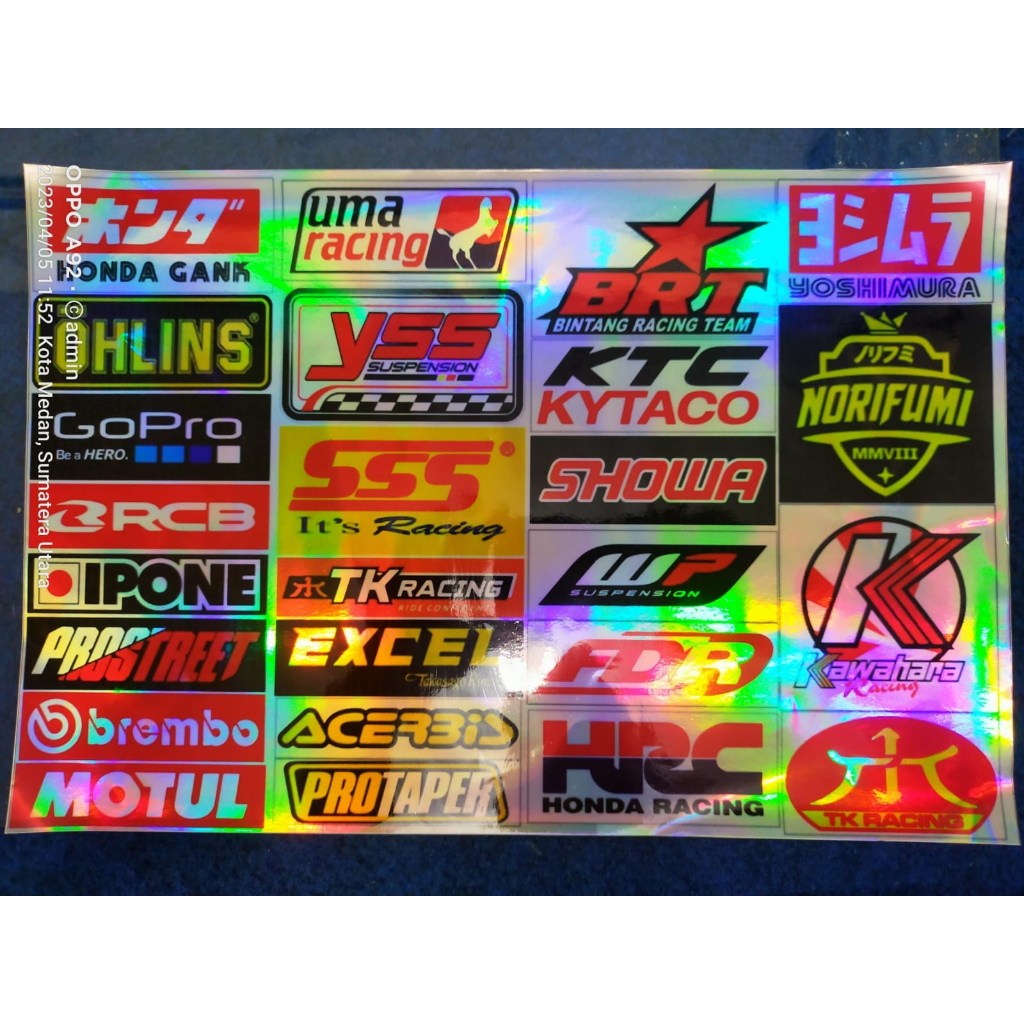 Jual STICKER RACING STICKER PACK STICKER PAPANAN STICKER TUMPUKAN ...