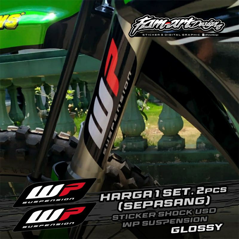Jual Sticker Shock USD WP SUSPENSION Glossy, size 19x5cm | Shopee Indonesia