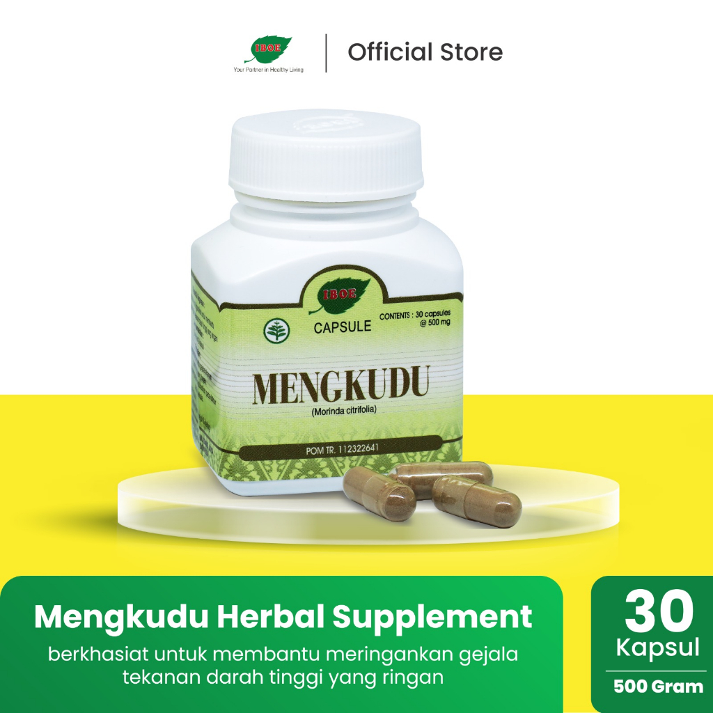 Jual Jamu IBOE - 1 botol Mengkudu Herbal Supplement 30 kapsul | Shopee ...
