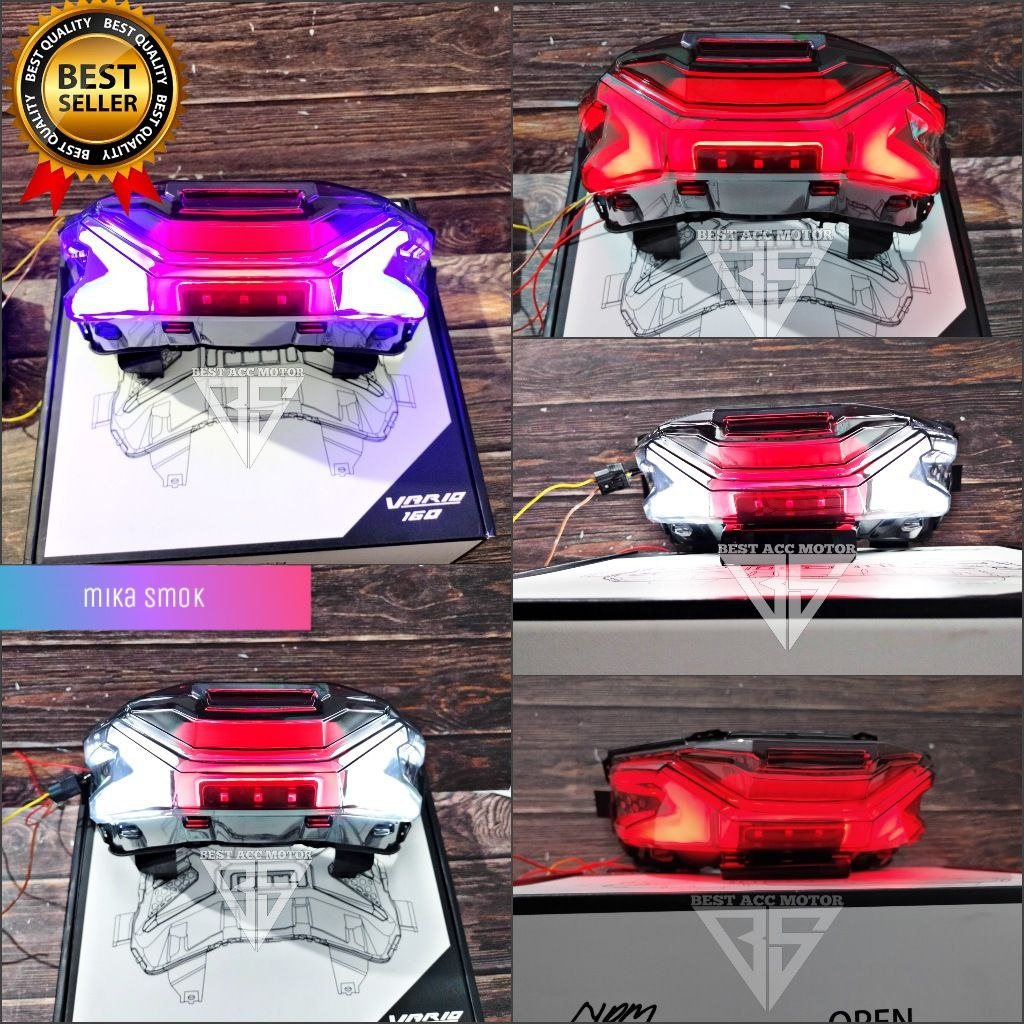 Jual STOPLAMP VARIO 160 XCASE LAMPU REM 3IN1 WITH SEIN LED VARIO160 ...