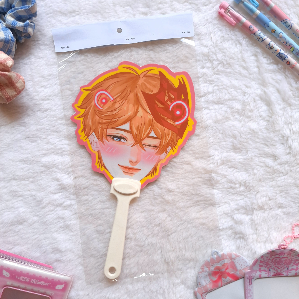 Jual hand fan JJK, TOKREV,BLUE LOCK, AOT, TRIGUN STAMPEDE, ONE PIECE ...