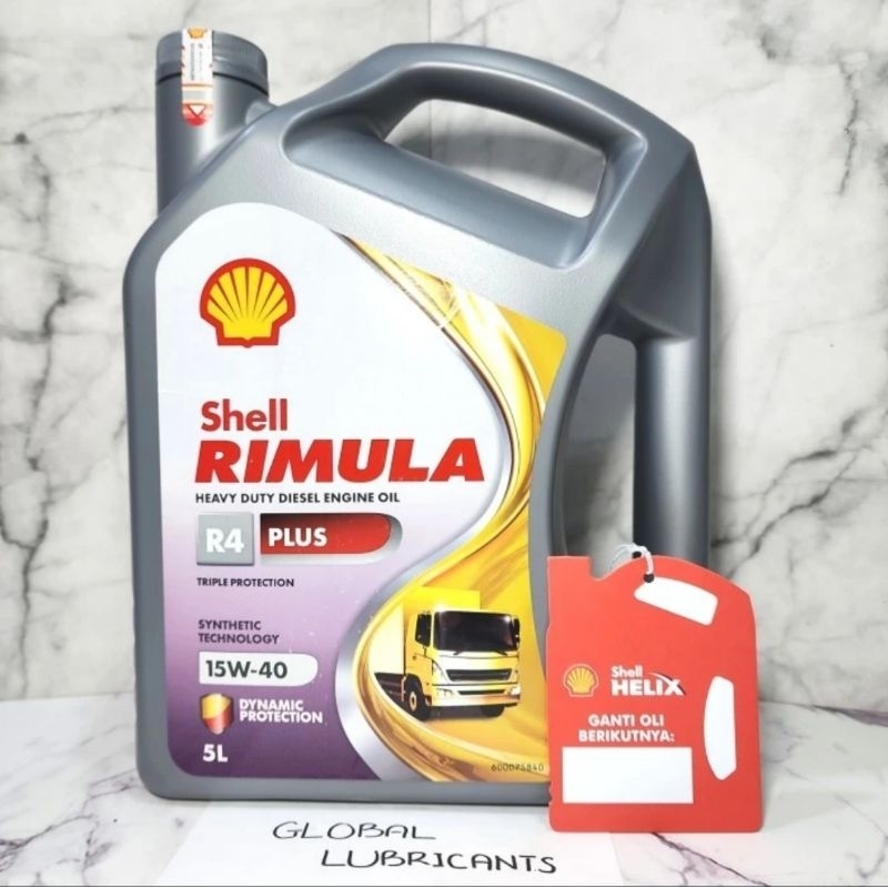 Jual ALL NEW! Shell Rimula R4 PLUS/ R4X 15W-40 5 Liter (Oli Mesin ...