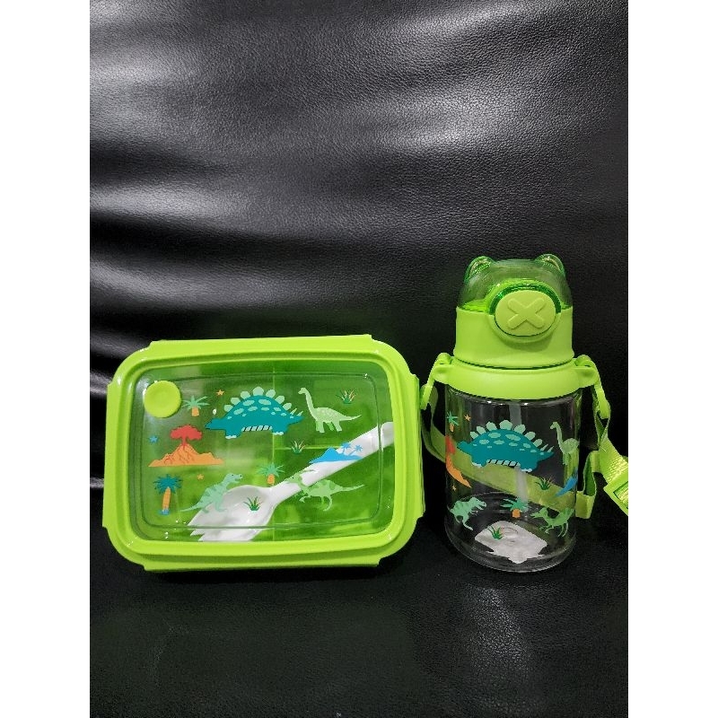 Jual Lunch box set Botol minum Smigle - kotak makan set botol Smigle - 23031 + 23032 | Shopee ...