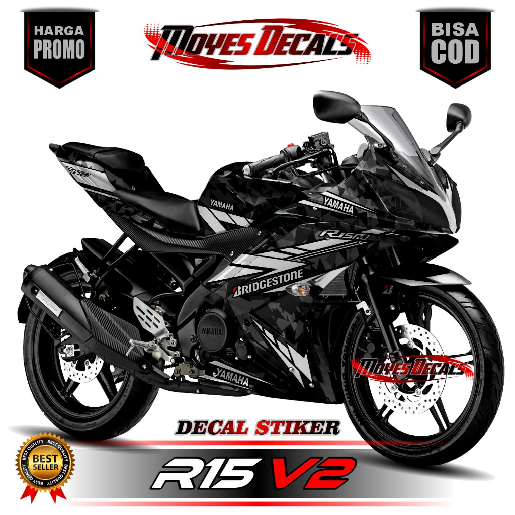 Jual Decal YAMAHA R15 V2 Full Body Stiker R15 V2 Full Body Striping R15 ...