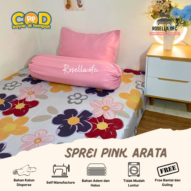 Jual Sprei Motif Bunga Cantik Vintage Katun Lokal Sage Pastel Floral ...
