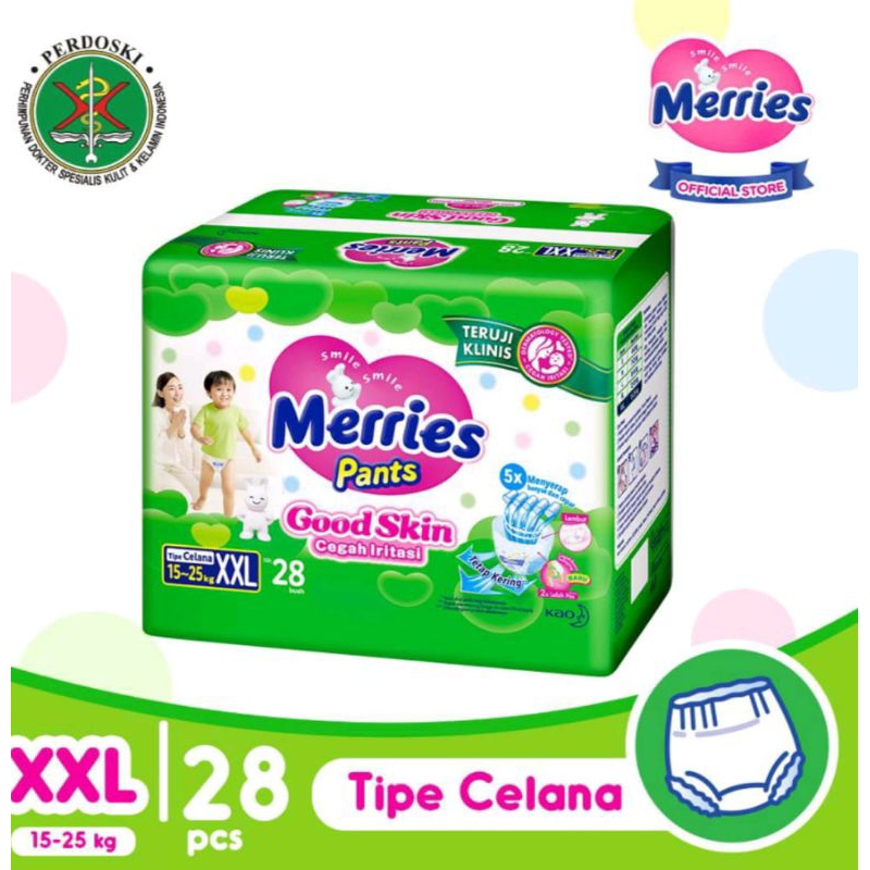 Jual MERRIES GOOD SKIN PANTS M48, L42, XL38, XXL28 | Shopee Indonesia