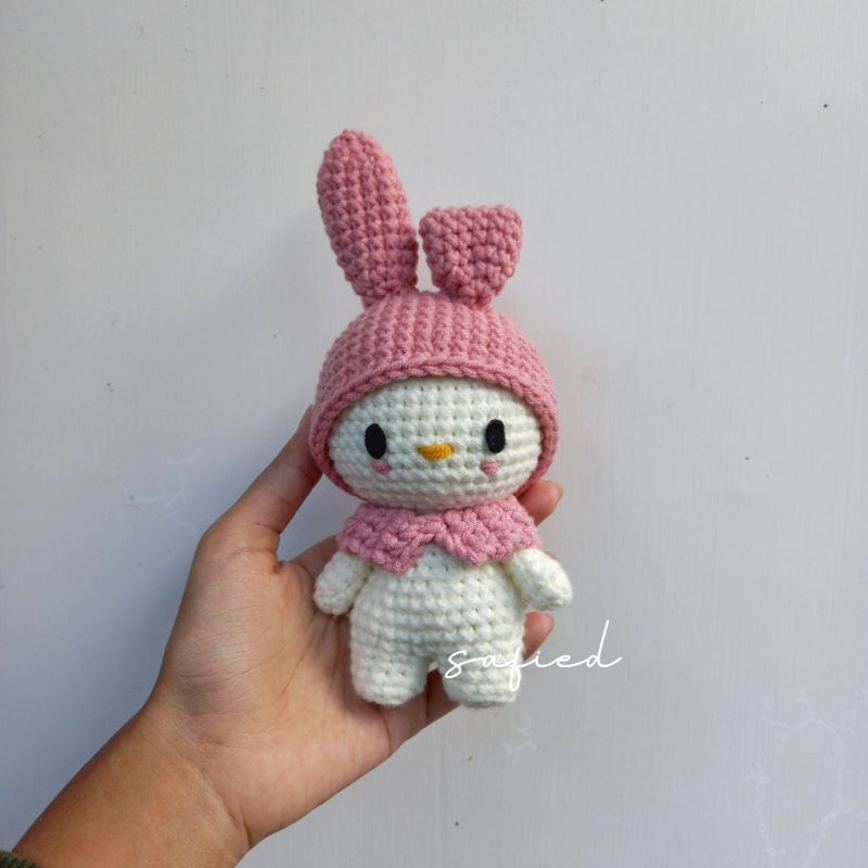Jual Boneka Rajut My Melody / My Melody Amigurumi (Boneka Rajut ...