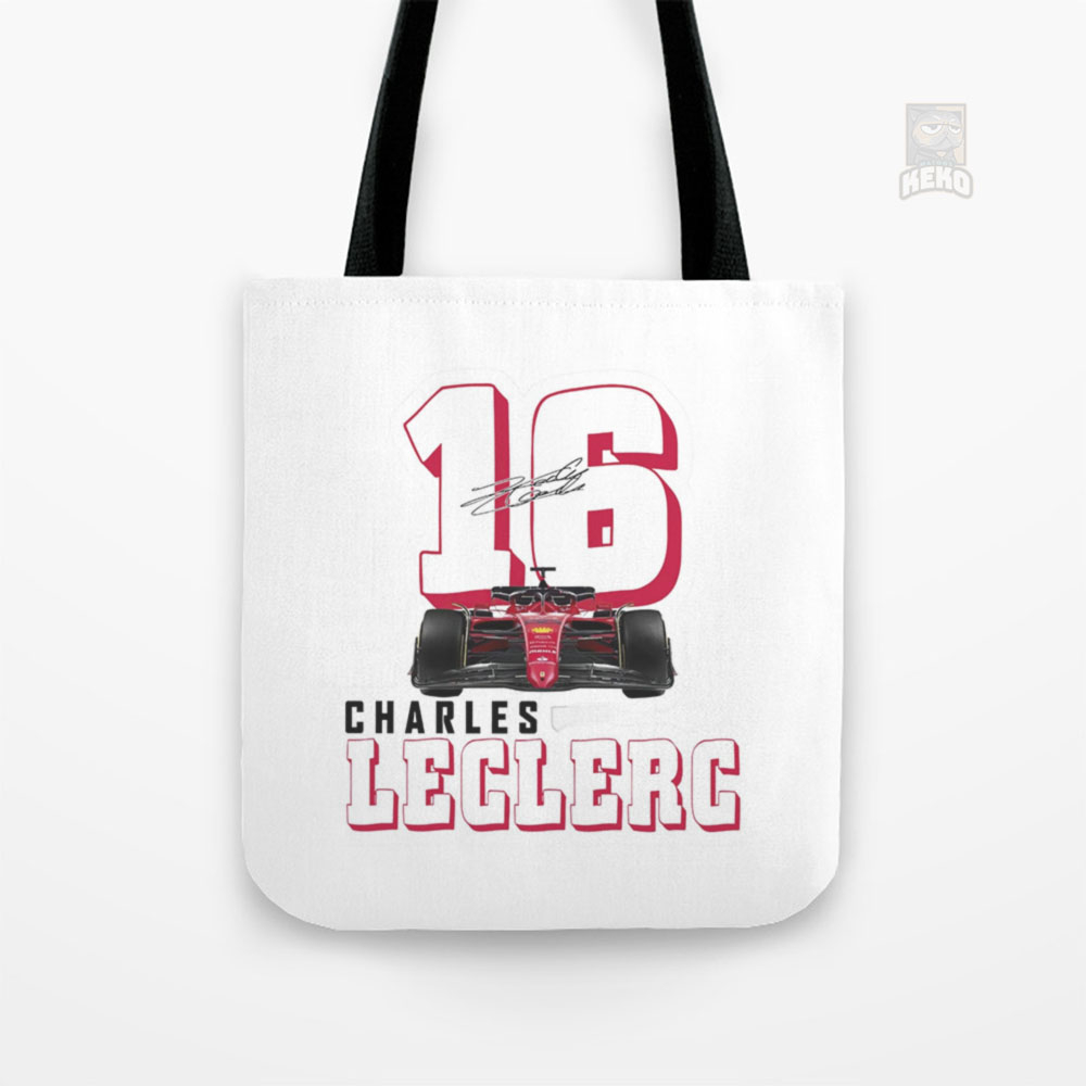 Jual Charles Leclerc 16 Formula 1 Tote Bag Kanvas | Shopee Indonesia