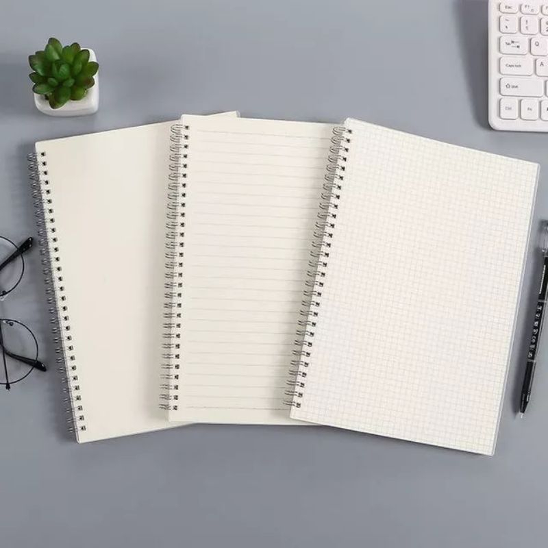 Jual NOTEBOOK NOTES COVER MIKA TRANSPARAN A5/CTATAN/JURNAL/DIARI/GARIS ...