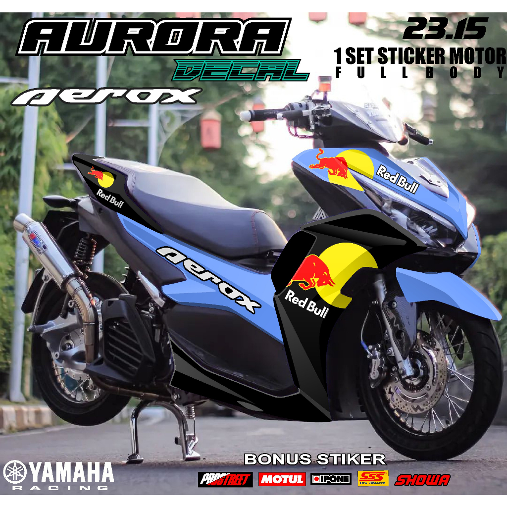 Jual COD Decal Dekal Sticker Stiker Striping Aerox 155 NEW Connected ...
