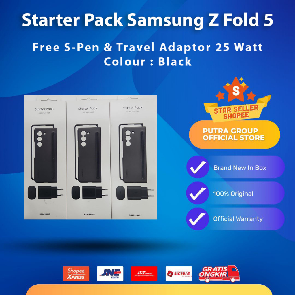 Jual (RESMI) Samsung Galaxy Z Fold 5 Fold5 Starter Pack (Case Pen ...