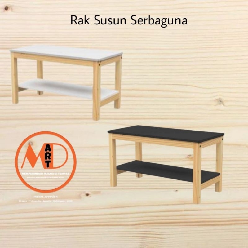 Jual Rak Susun Kayu Serbaguna / Meja Tamu / Meja Kopi / Meja Samping ...