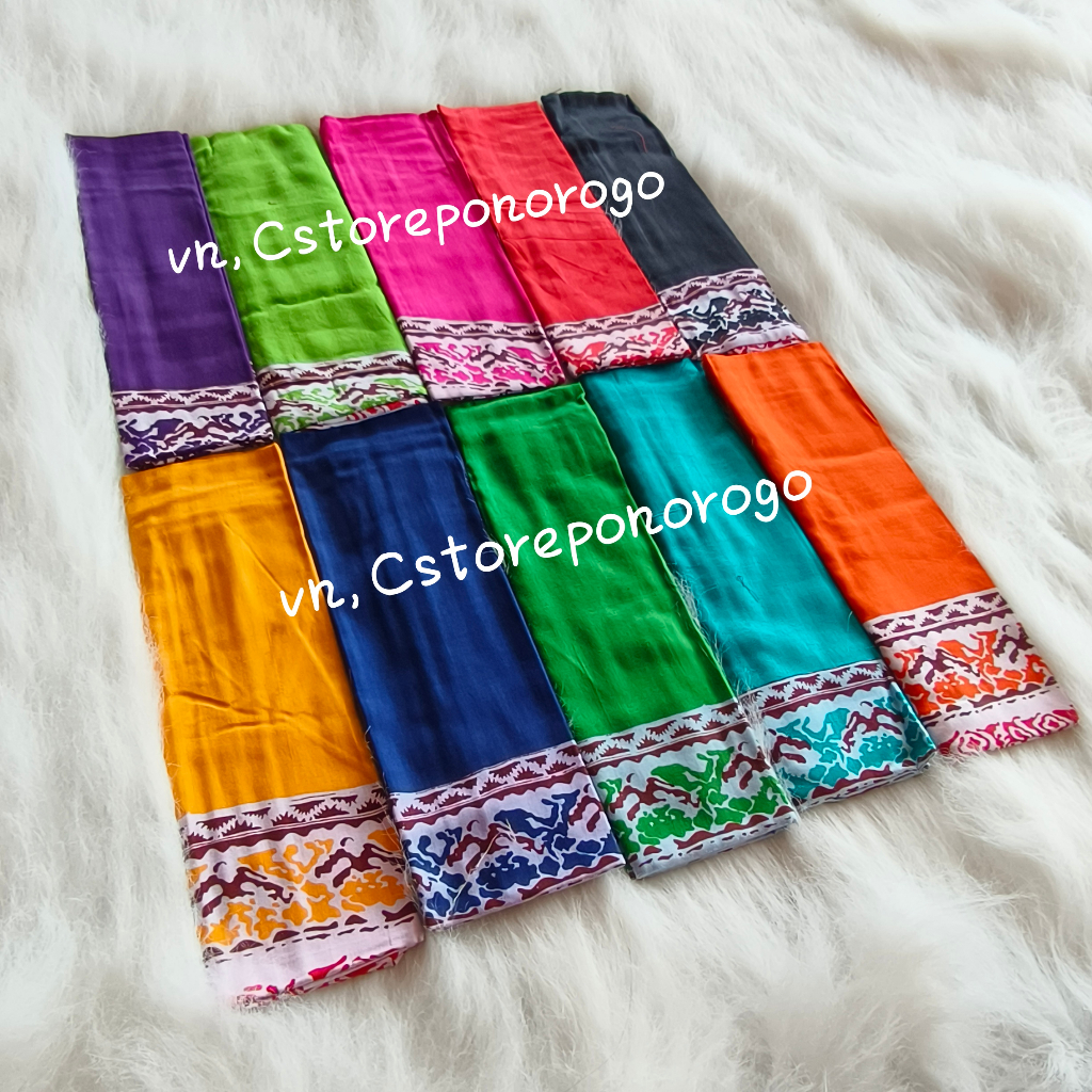 Jual SAMPUR SLENDANG BATIK HARGA GROSIR / slendang / sampur / penari ...