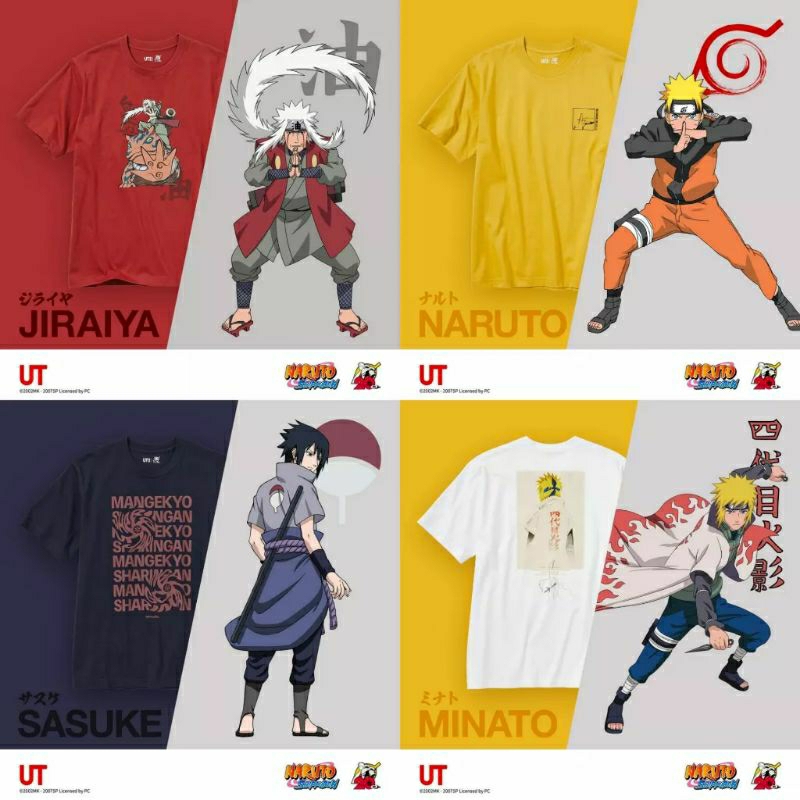 Jual KAOS UNIQLO NARUTO AKATSUKI 20TH ANNIVERSARY/KAOS UT ANIME ...