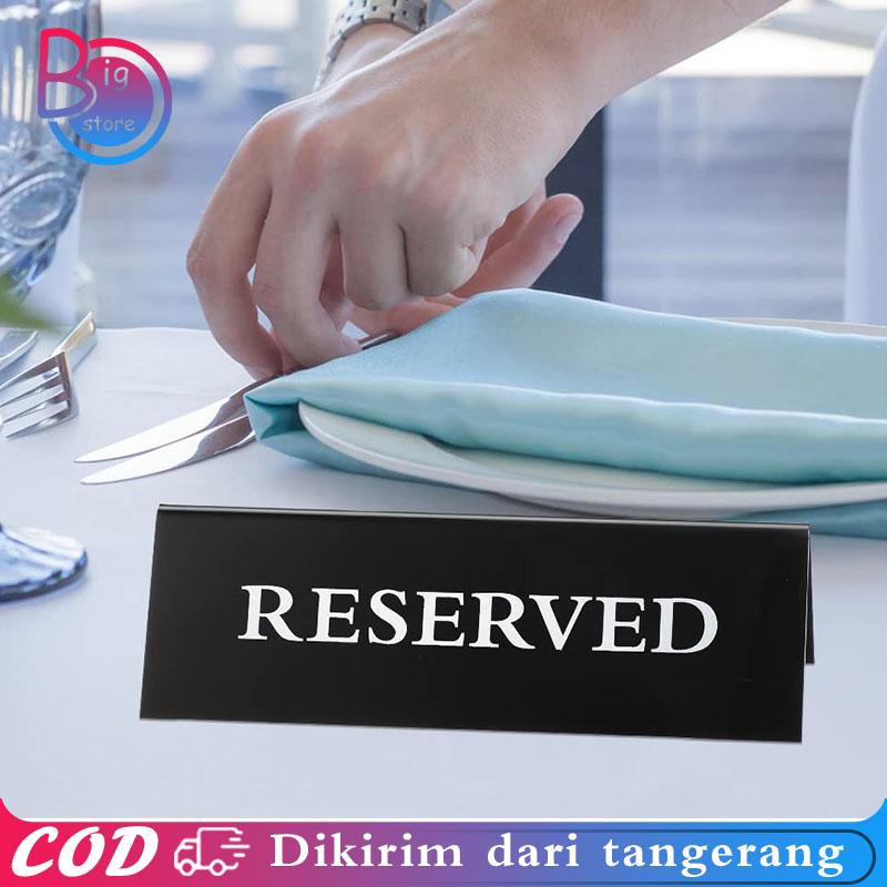 Jual Akrilik Reserved Meja 20x7cm Papan Reserved Akrilik Reserved Sign ...