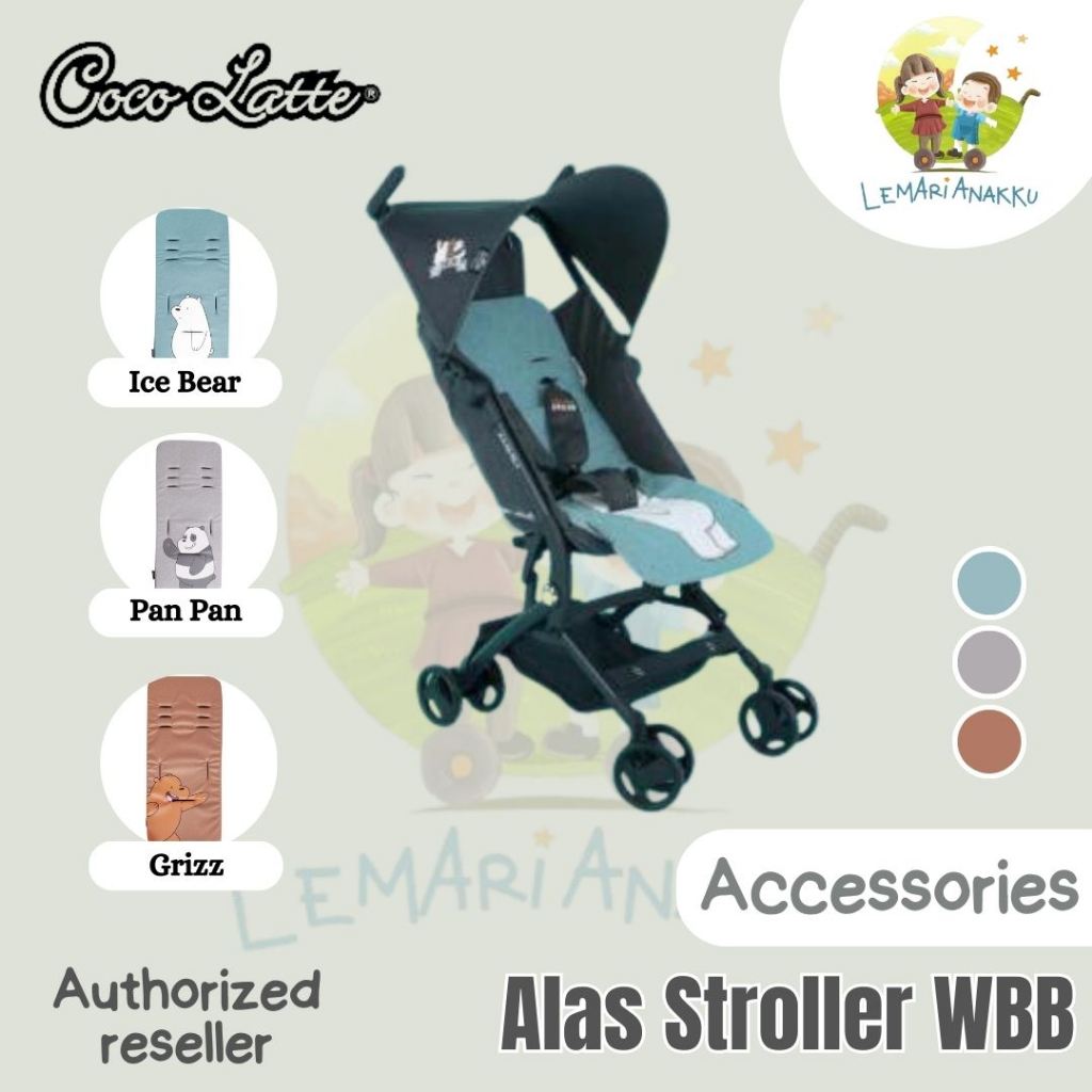 Jual Alas Stroller Seat Liner Cocolatte Comfort Pad Emoji & We Bare ...
