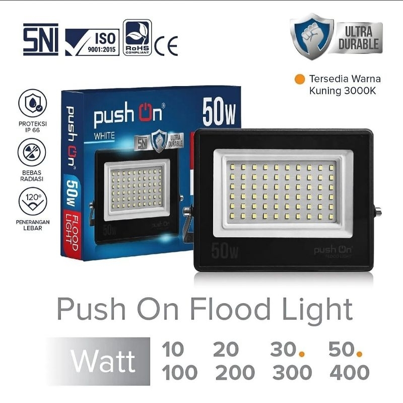 Jual Lampu Kap Sorot LED 10W 20W 30W 50W Floodlight IP66 Pancaran Floodlamp Tembak Panggung ...