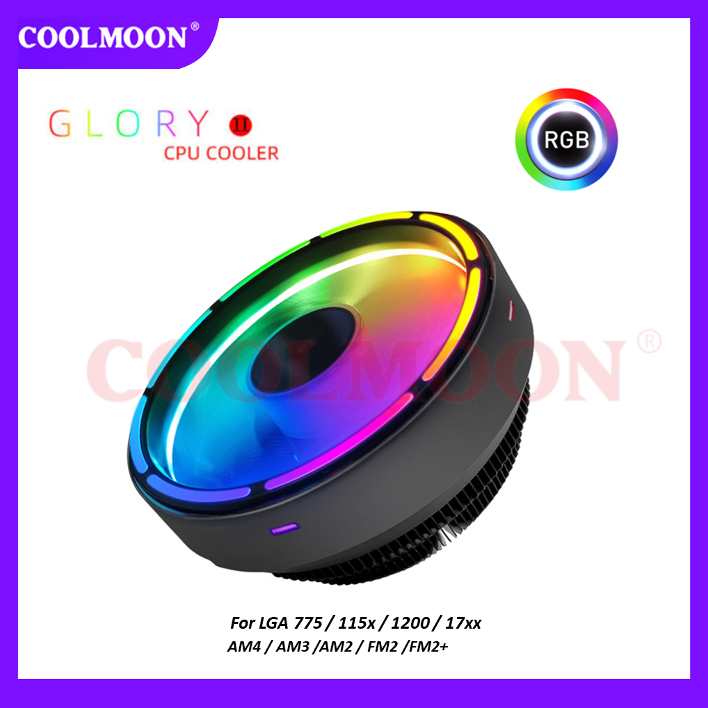 Jual FAN CPU COOLER RGB COOLMOON GLORY - INTEL& AMD | Shopee Indonesia