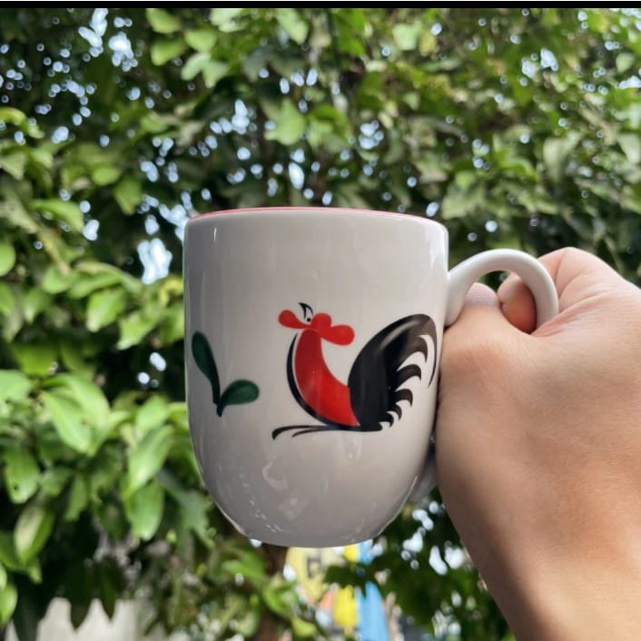 Jual Mug Gelas Keramik Ayam Jago Kopi Bentuk Cone 1 Pcs | Shopee Indonesia