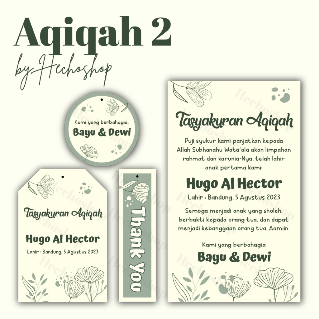 Jual Hang Tag 3in1/Hang Tag Souvenir Berbagai Acara by HECHOSHOP ...