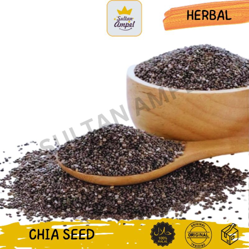 Jual Organic Black Chia Seed 500 gr Premium Biji Chiaseed Original ...