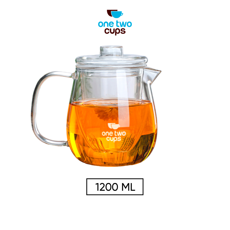 Jual One Two Cups Teko Pitcher Glass Teapot Japanese Style Tea Infuse ...