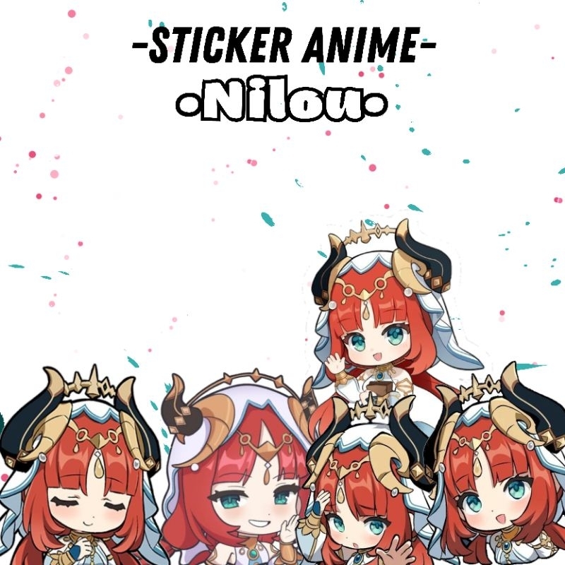 Jual Sticker Anime Nilou Chibi Genshin Impacto Waterproof | Shopee ...