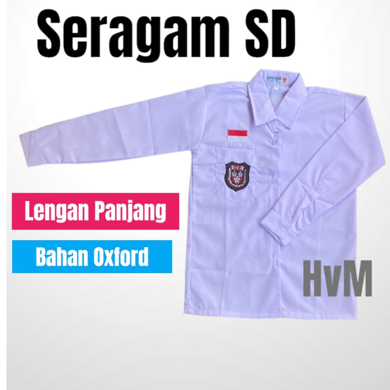 Jual Seragam Sekolah SD Lengan Panjang Bahan Oxford / Baju Seragam ... Jual Seragam Sekolah SD Lengan Panjang Bahan Oxford / Baju Seragam ...