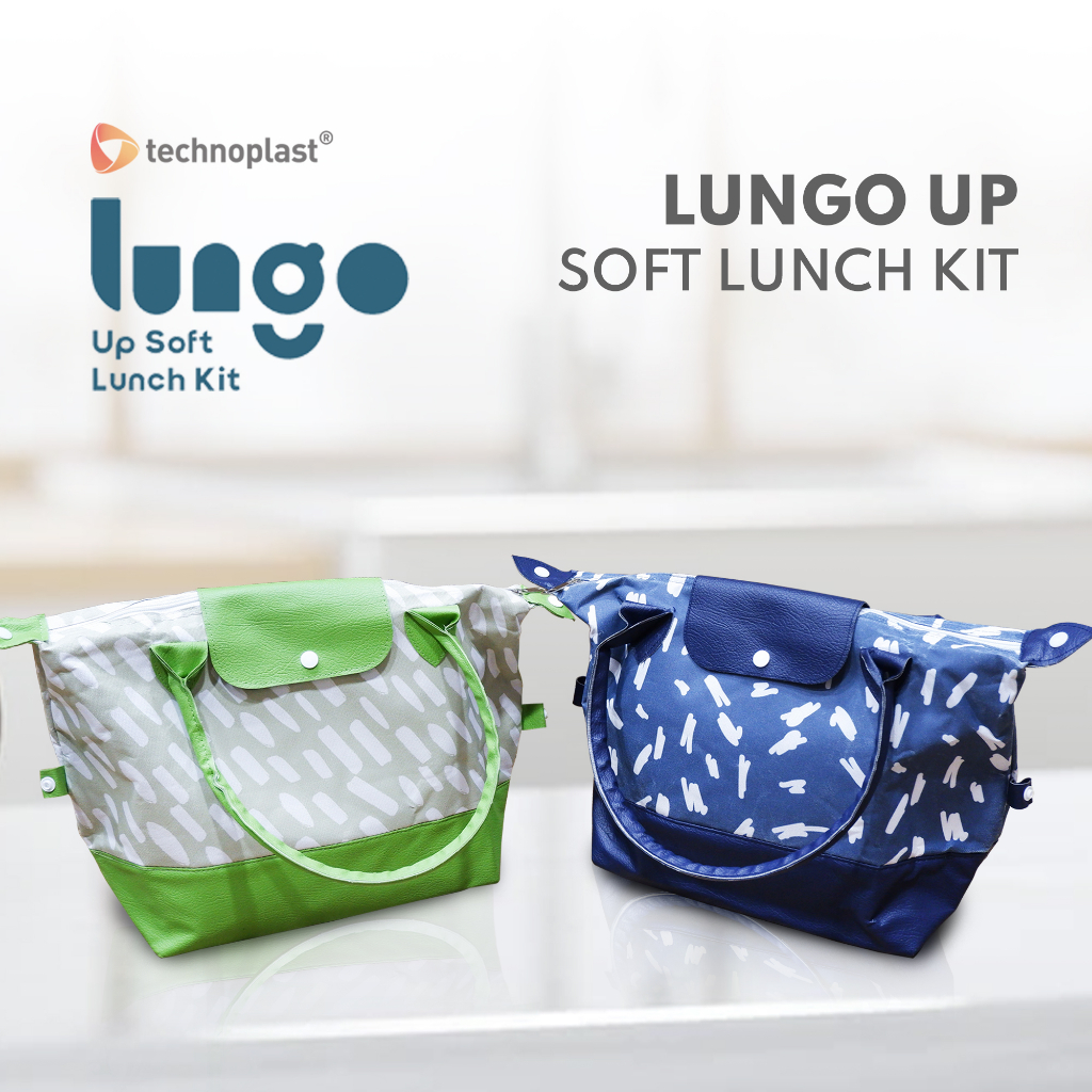 Jual Tempat Makan Anak / Lunch Box Lungo Up Soft Lunch Kit dengan Tas ...