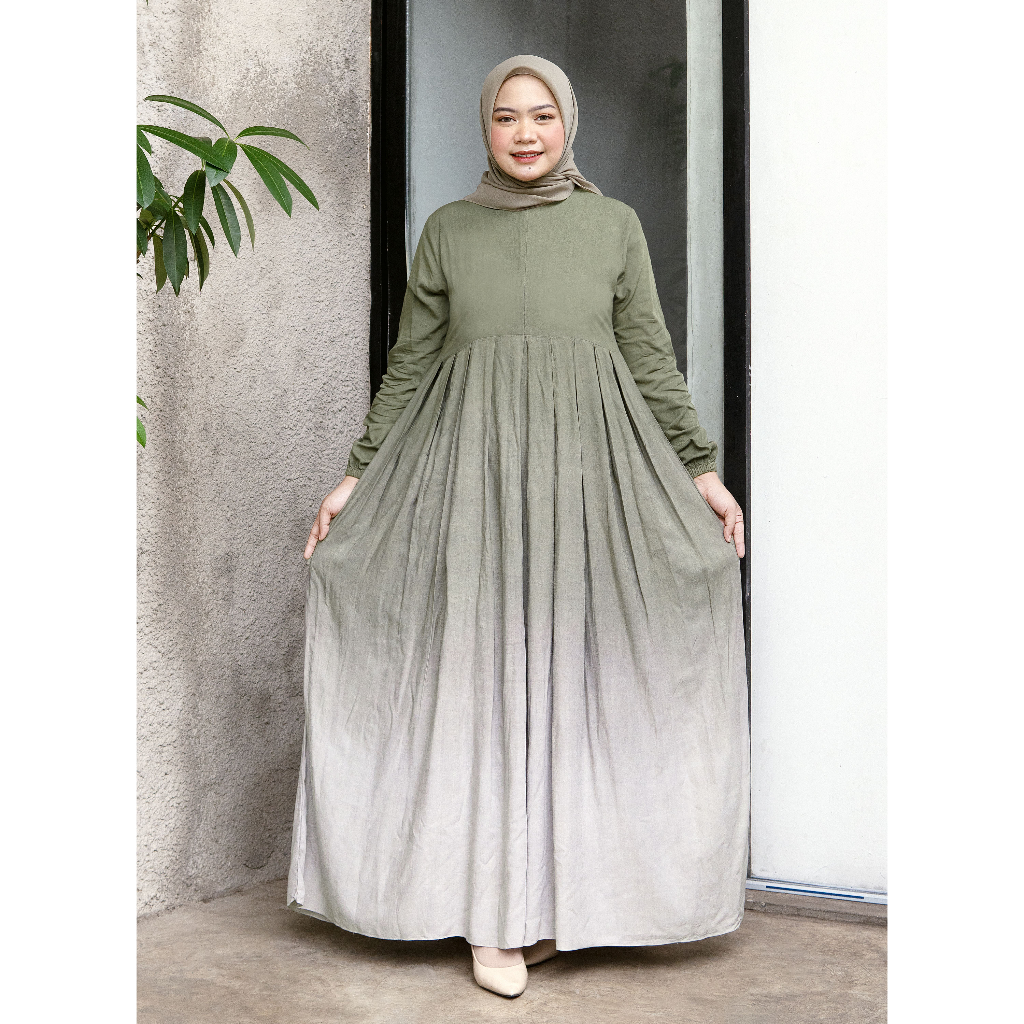 Jual HOMEY DRESS GAMIS RAYON TEBAL ADEM TIE DYE NEW GRADASI DORIAN ...