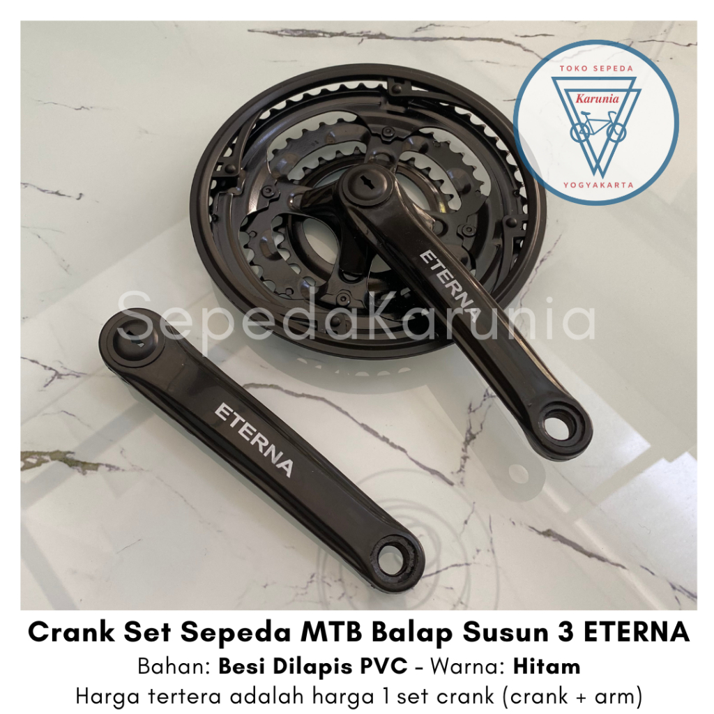 Jual Crank Set Gir Gear Tengah As Kotak Sepeda MTB Balap Susun 3: 28 38 ...