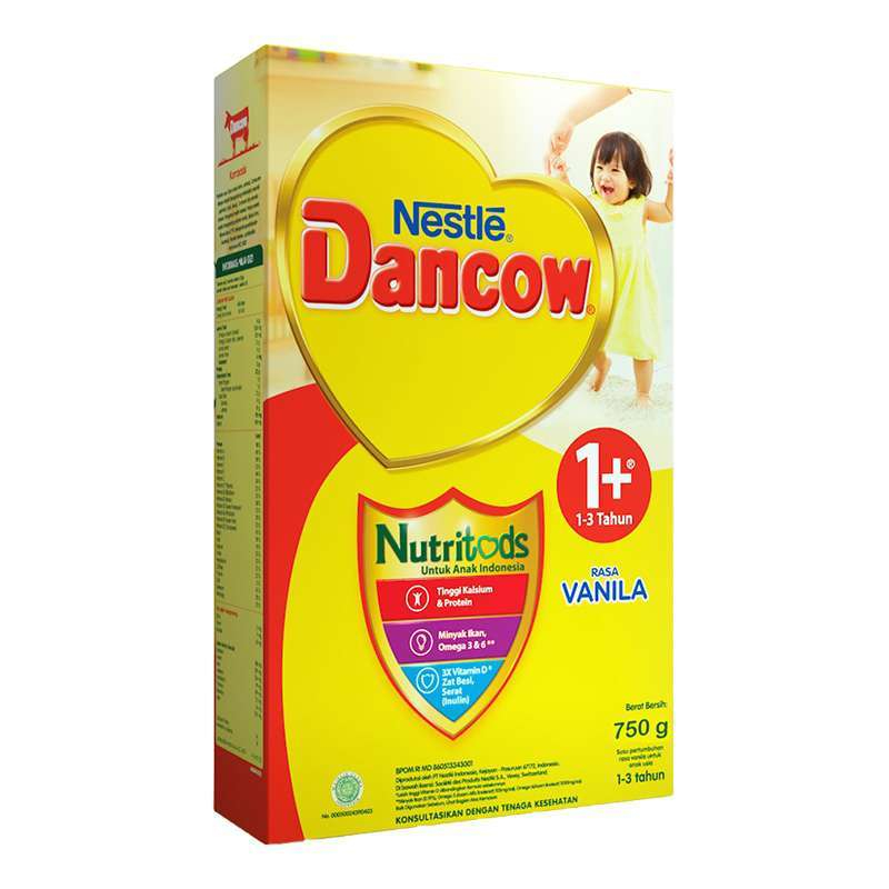 Jual DANCOW 1+ dengan Nutritods Susu Pertumbuhan 1-3 Tahun Box 750gram ...