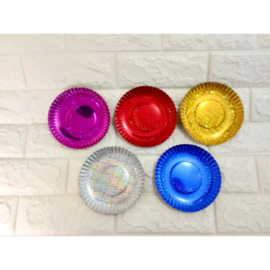 Jual Piring Kertas Disposible | Piring Mas Sekali Pakai | Piring Pesta ...