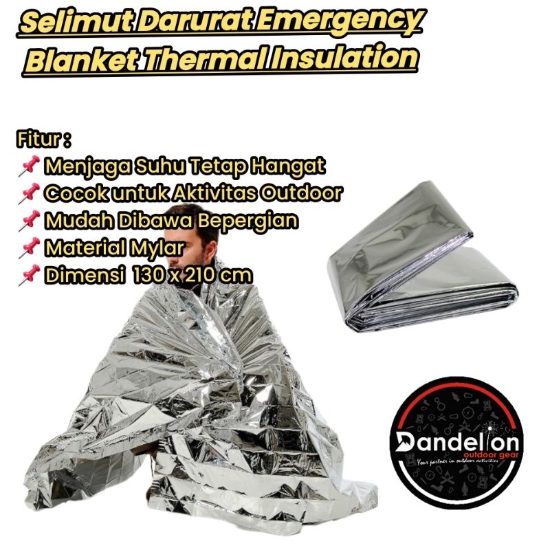 Jual Selimut Darurat Emergency Blanket Thermal Insulation / Selimut ...